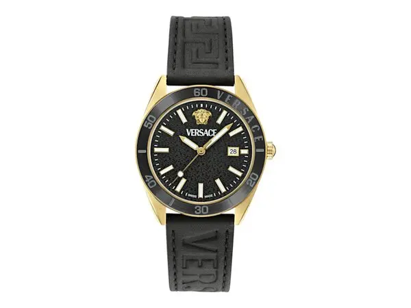 Versace Vdome Calf Leather Ve8e00224 - Stainless Steel