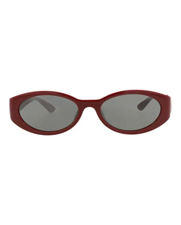 Gucci Round-frame Injection Sunglasses - Burgundy Burgundy Grey (gg1662sa/30015417/006)