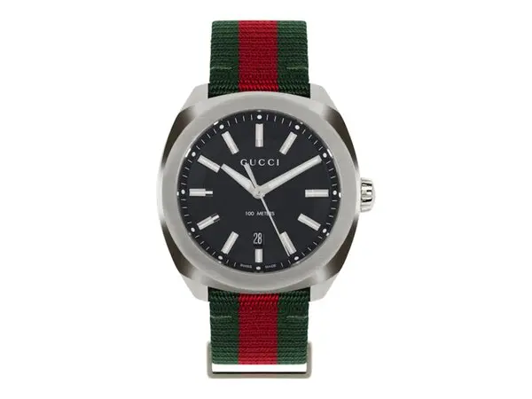 Gucci Gg Nylon Strap Watch - Stainless Steel