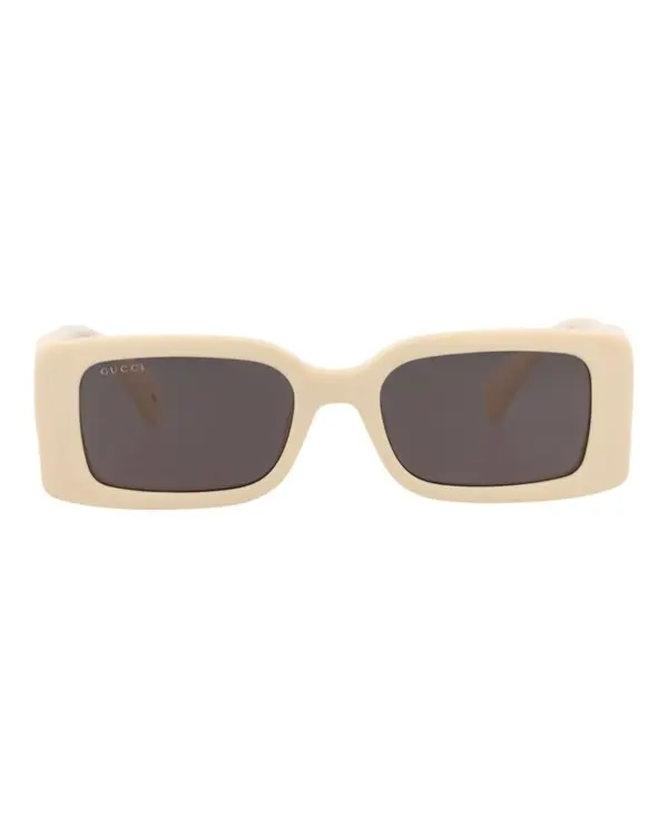Gucci Square Frame Injection Sunglasses - Ivory Ivory Grey (gg1325s/30013843/013)