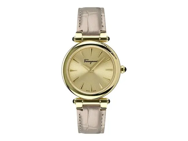 FERRAGAMO Idillio Leather Watch - Stainless Steel