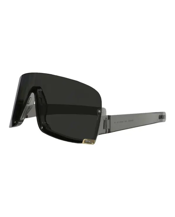 Gucci Shield Frame Injection Sunglasses - Grey Grey Silver (gg1637s/30014973/002)