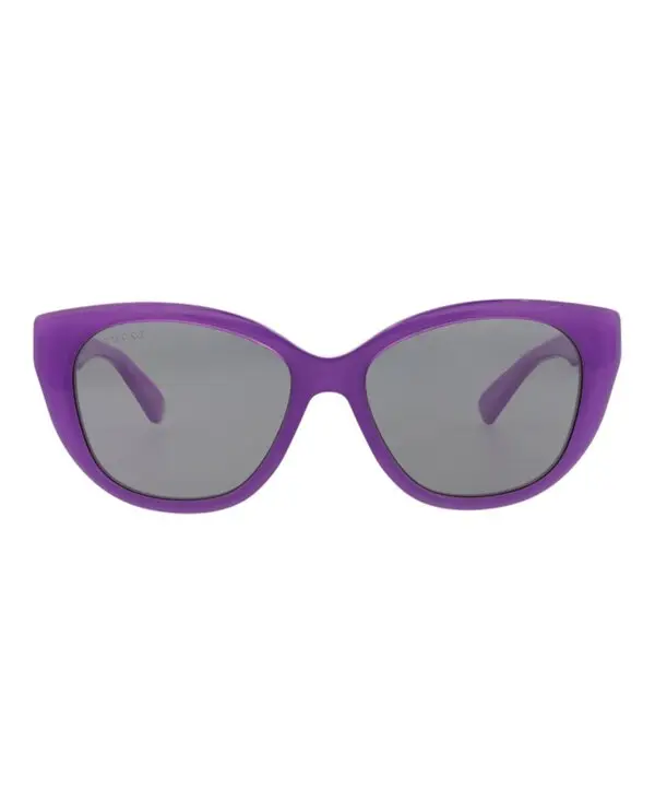 Gucci Cat Eye Frame Recycled Acetate Sunglasses - Violet Violet Grey (gg1588s/30014859/004)