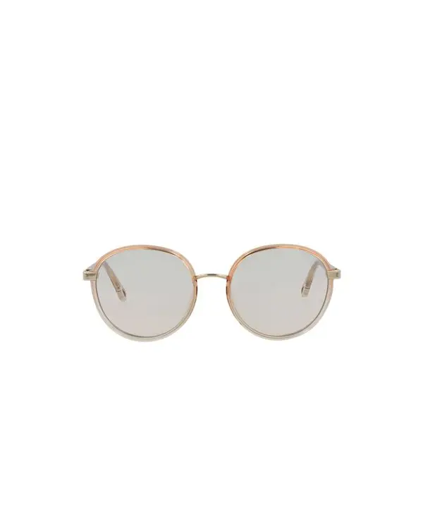 Chloé Round-frame Injection Sunglasses - Orange Orange Transparent (ch0033s/30013119/001)