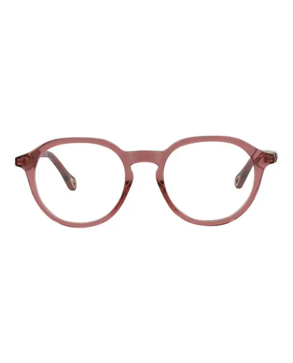 Chloé Round-frame Bio-acetate Optical Frames - Pink Pink Transparent (ch0012o/30009838/002)