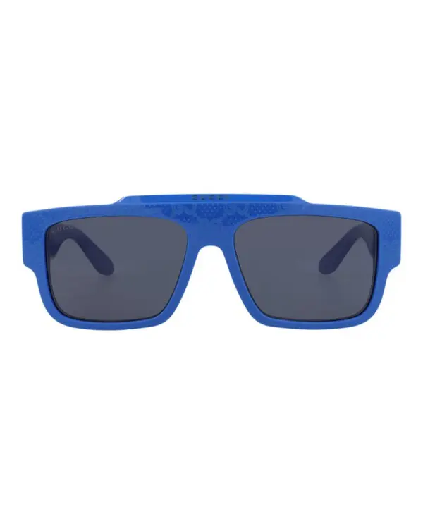 Gucci Square Frame Recycled Acetate Sunglasses - Blue Blue Blue (gg1460s/30014460/008)