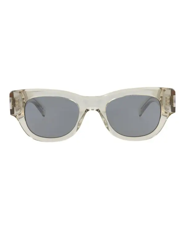 Saint Laurent Cat Eye Sunglasses - Beige Beige Silver (sl573/30014070/003)