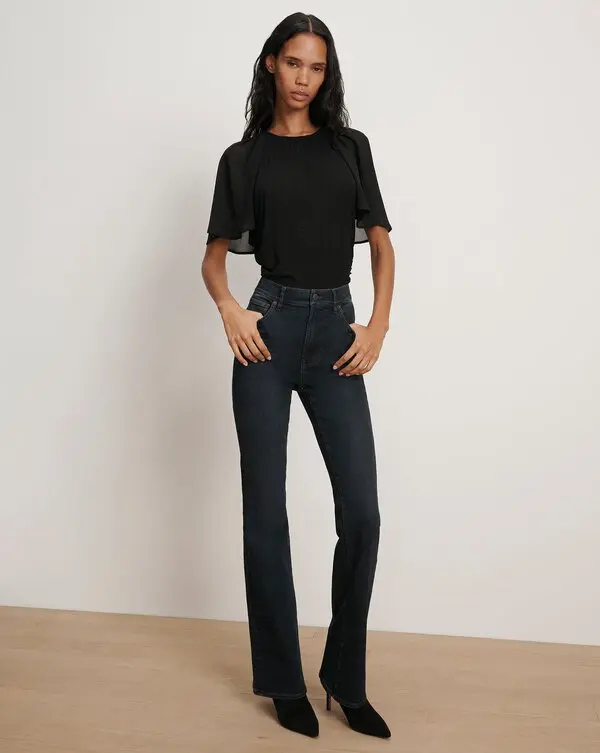 Veronica Beard Arisa Chiffon-sleeve T-shirt