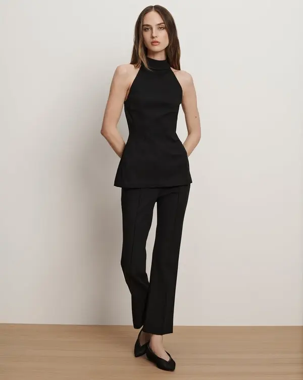 Veronica Beard Kean Ponte Slim-leg Trouser