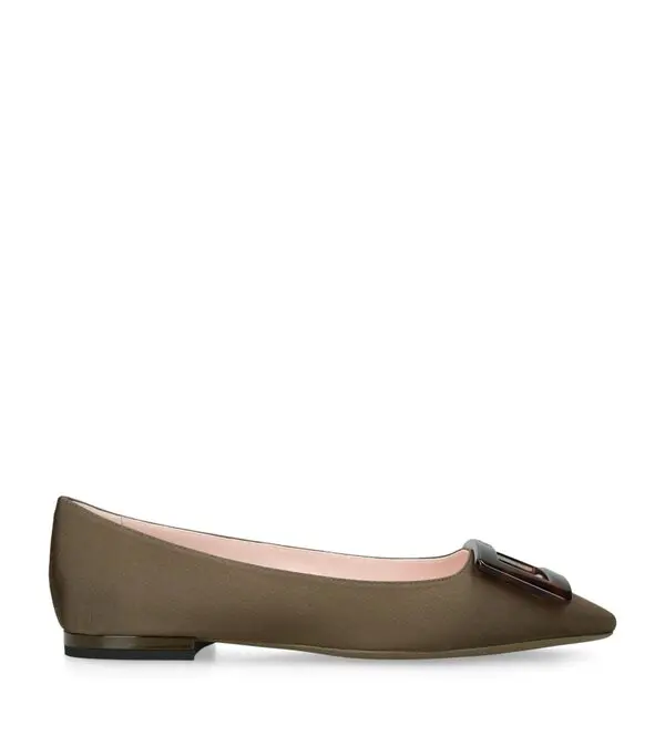 ROGER VIVIER Faille Gommettine Ballet Flats