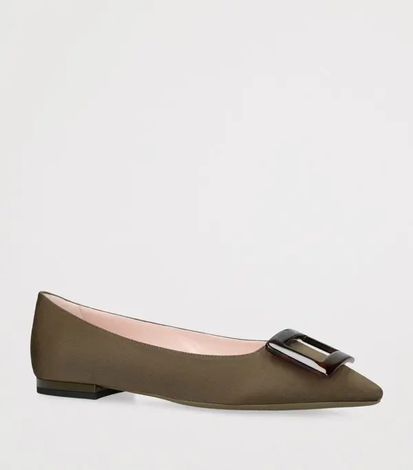 ROGER VIVIER Faille Gommettine Ballet Flats
