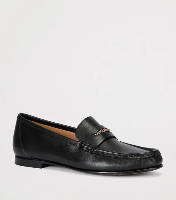 Chloé Calfskin Loafers - Black