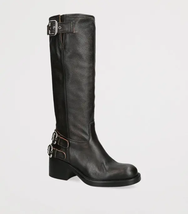 Chloé Dakota Buckled Leather Boots