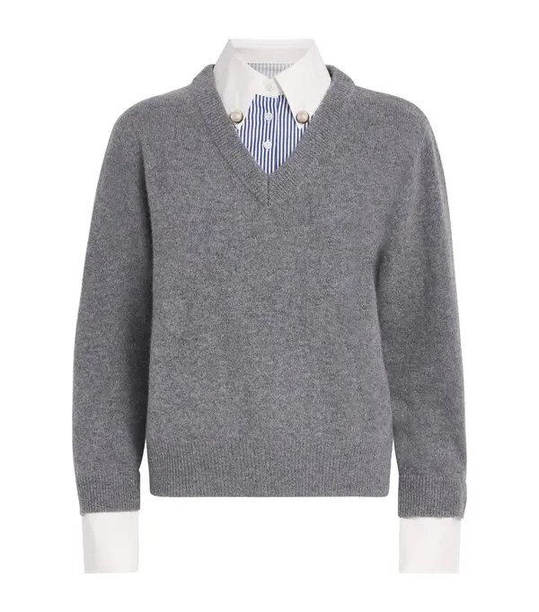 Claudie Pierlot Wool Layered Sweater