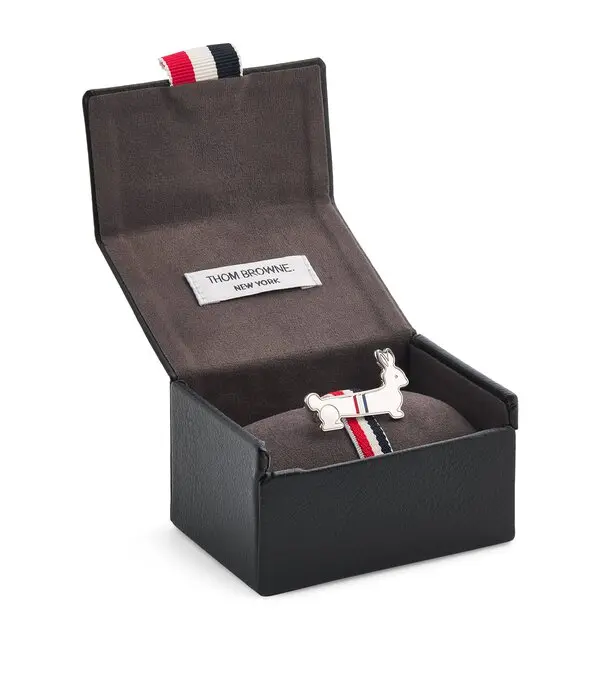 Thom Browne Sterling Rabbit Tie Bar - Silver