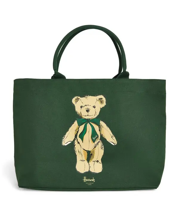 Harrods Henry Bear Medium Tote Bag - Green