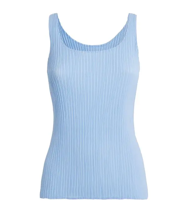 Issey Miyake Hatching Pleats Tank Top