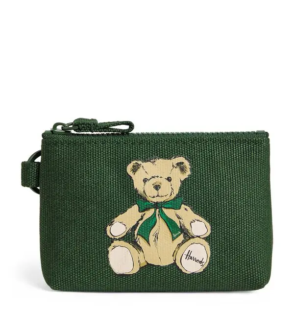 Harrods Henry Bear Coin Purse - Green