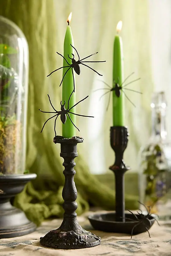 TERRAIN Set Of 4 Spider Candle Pins - Black