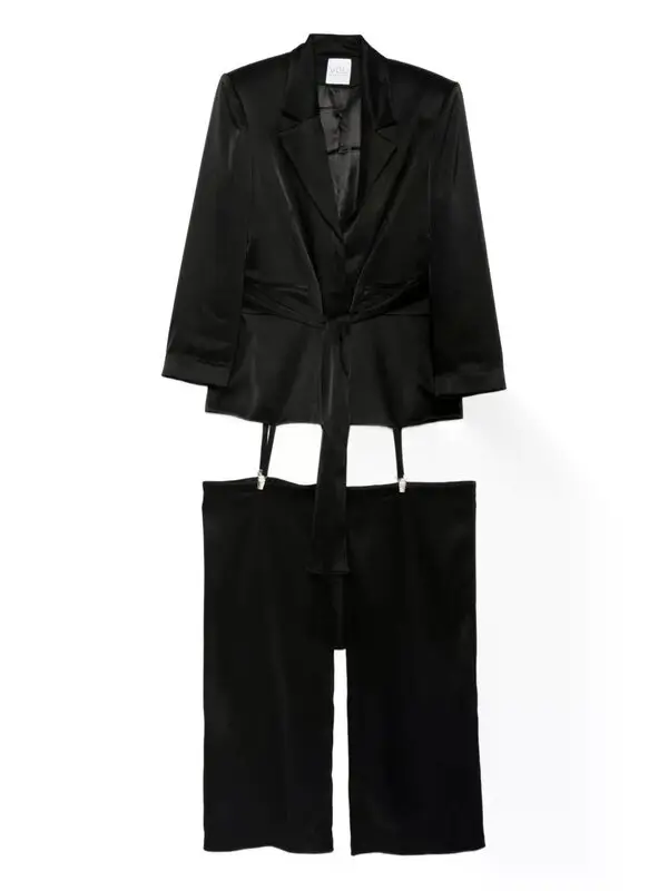 VESTIAIRE D'UN OISEAU LIBRE Suspender Jumpsuit - Black
