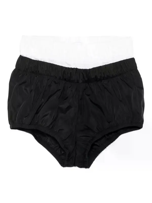 VESTIAIRE D'UN OISEAU LIBRE Panelled Mini Shorts