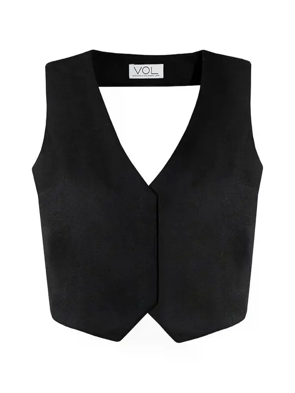 VESTIAIRE D'UN OISEAU LIBRE Open-back Cropped Top