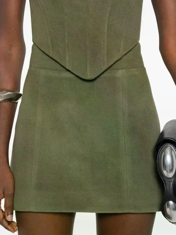 VESTIAIRE D'UN OISEAU LIBRE High-waisted A-line Mini Skirt