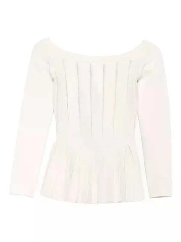 Elisabetta Franchi Pleated Panelled Top