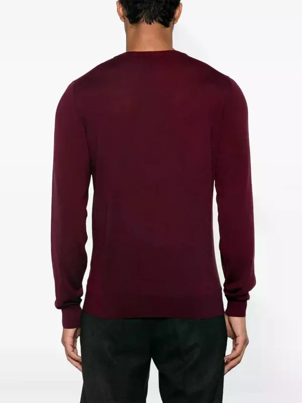 PIACENZA CASHMERE 1733 Crew-neck Wool Jumper - Red