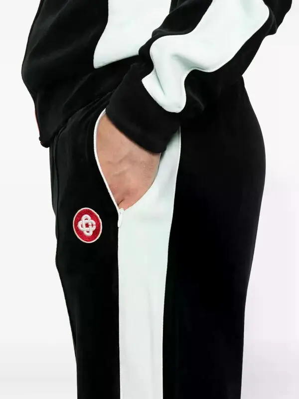 Casablanca Side-stripe Velour Trousers