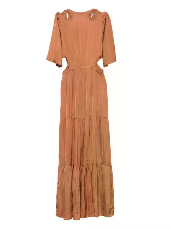 Ba&sh Cut-out Tiered Maxi Dress