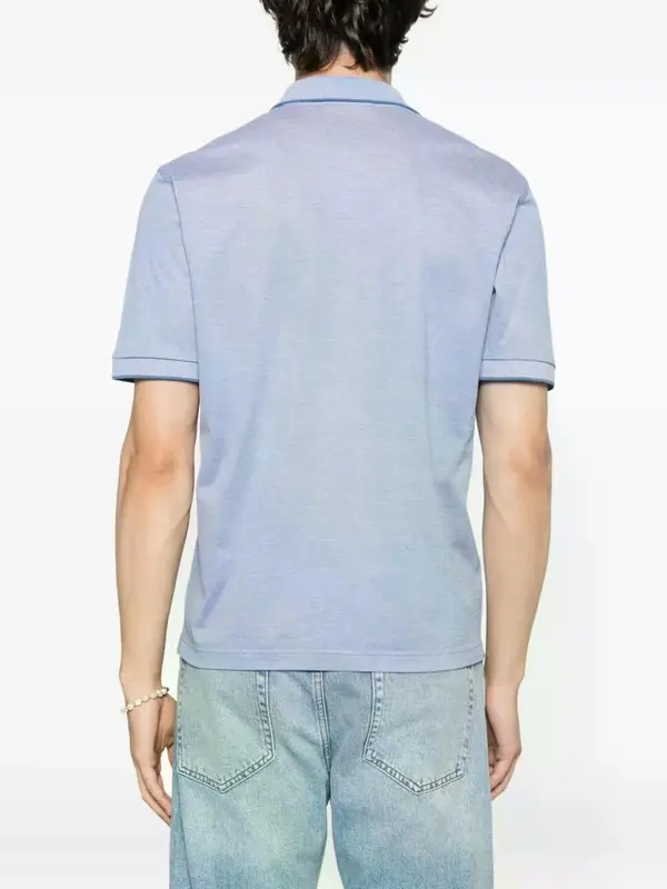 GRAN SASSO Pocket Cotton Polo Shirt