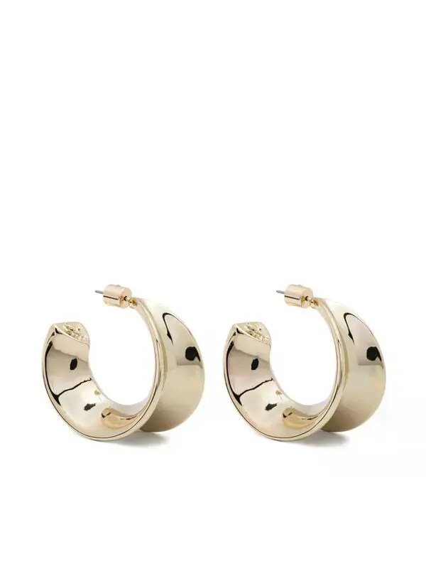 Patrizia Pepe Half-hoop Earrings - Gold