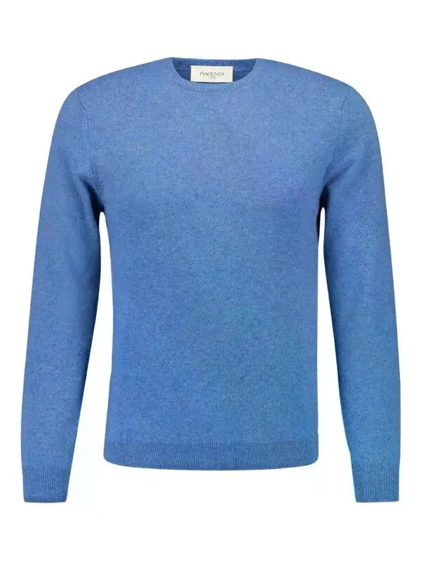 PIACENZA CASHMERE 1733 Crew-neck Cashmere Sweater - Blue