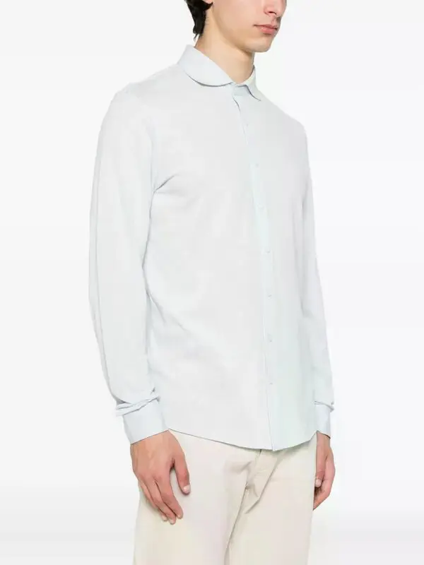 GRAN SASSO Long-sleeve Button-fastening Shirt - Blue