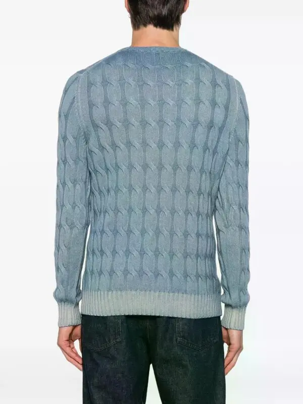 GRAN SASSO Cable-knit Sweater - Blue