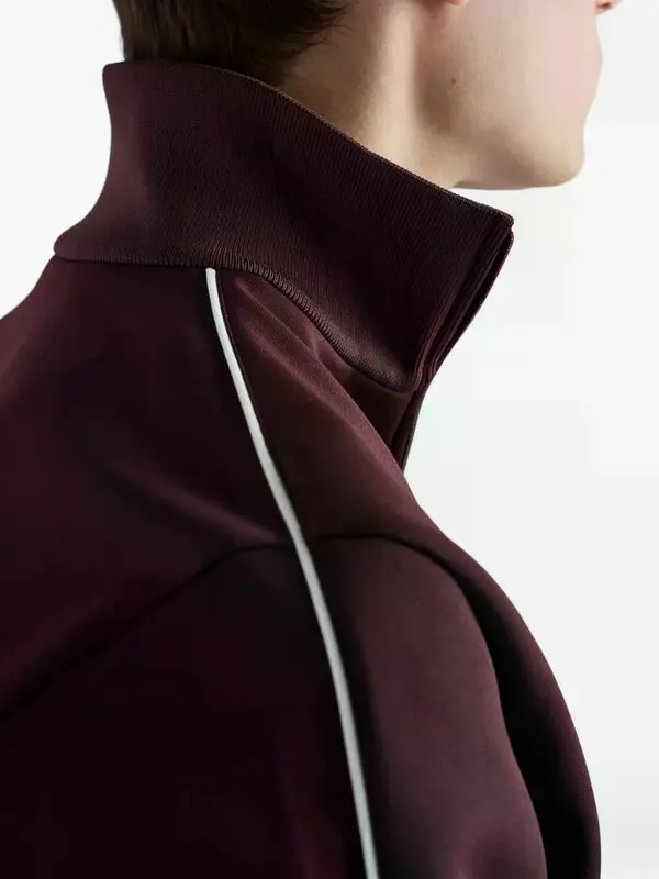 Prada Stripe-detail Zip-fastening Track Jacket - Red