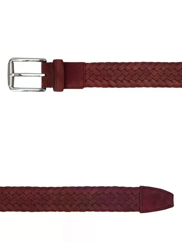 TOD'S Interwoven Leather Belt - Brown