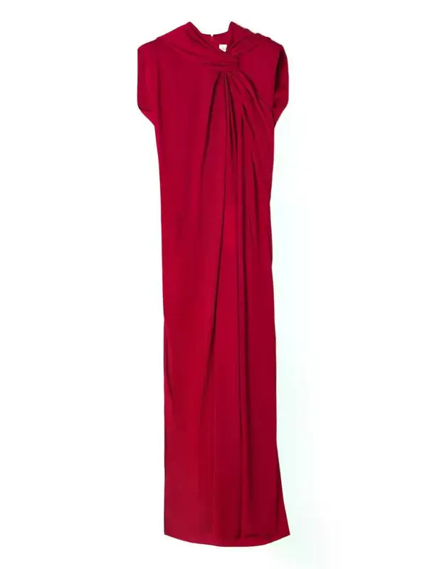 LANVIN Draped Maxi Dress - Red