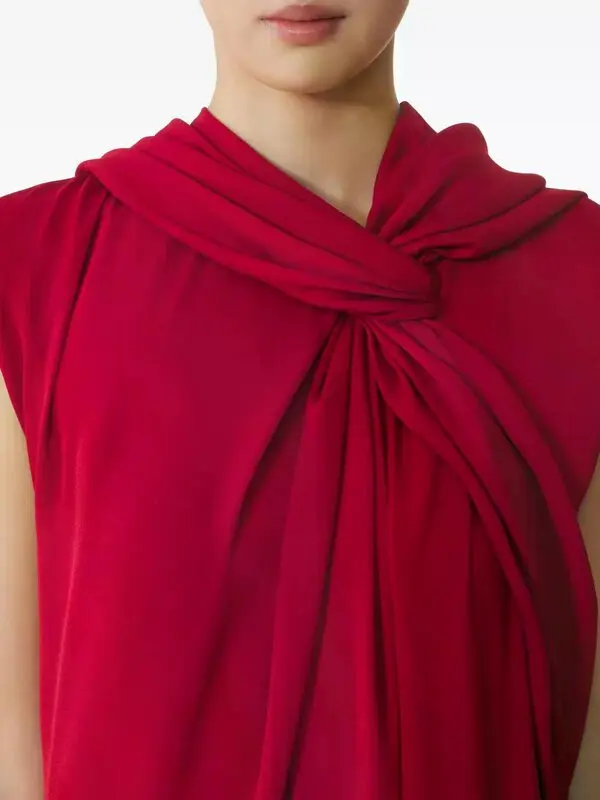 LANVIN Draped Maxi Dress - Red