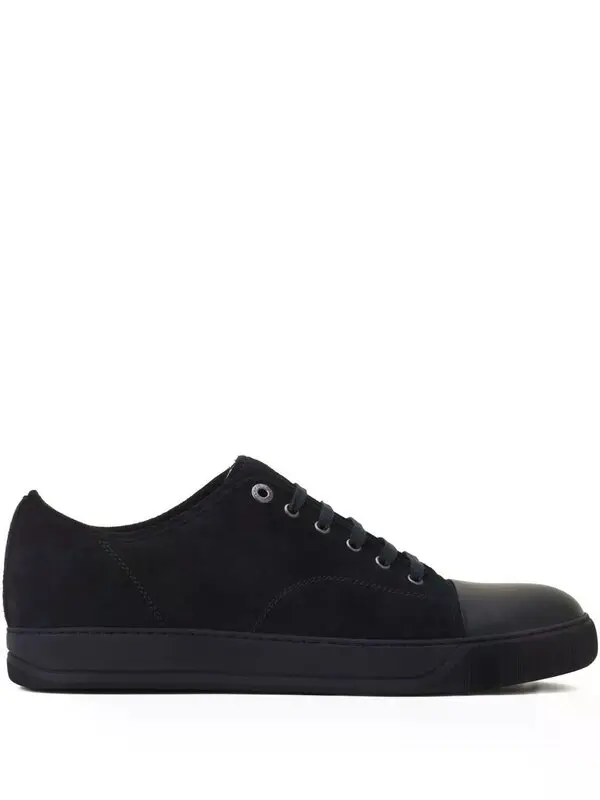 LANVIN Leather Cap-toe Sneakers - Blue