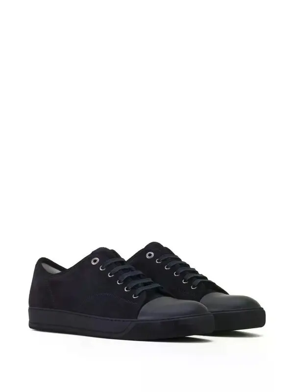 LANVIN Leather Cap-toe Sneakers - Blue