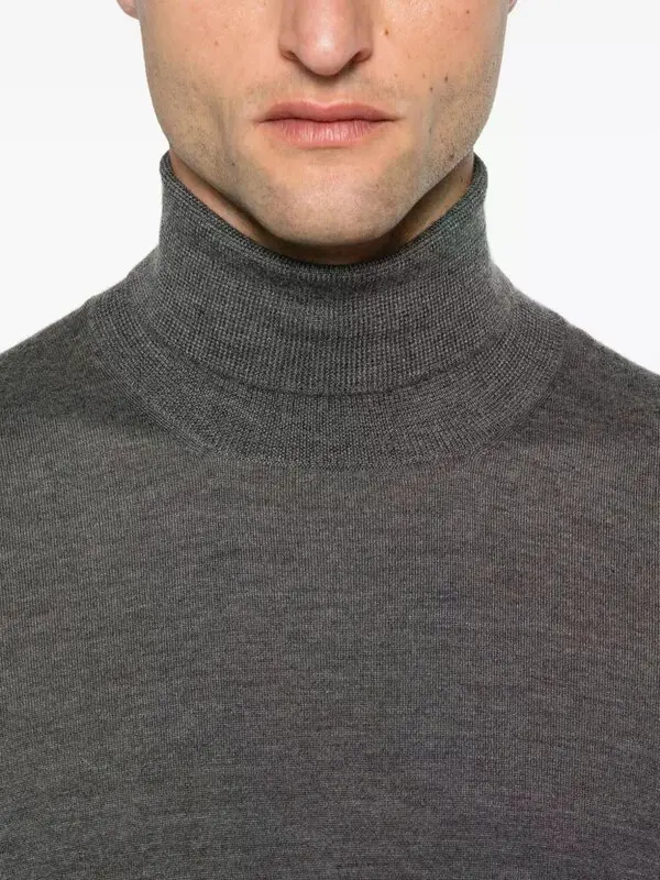 GRAN SASSO Turtleneck Top - Grey