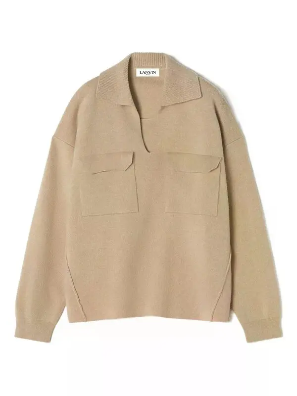 LANVIN Patch-pocket Cashmere Sweater