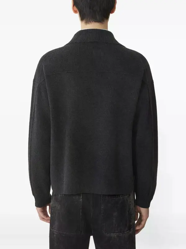LANVIN Patch-pocket V-neck Sweater