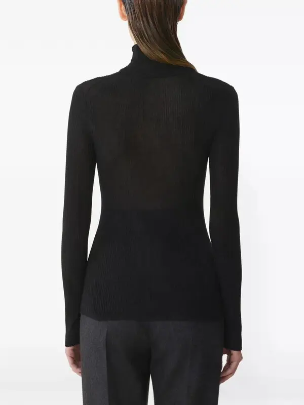 LANVIN Ribbed Turtleneck Sweater