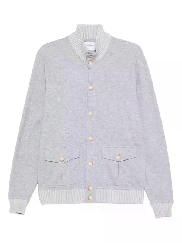 GRAN SASSO Button-fastening Ribbed-hem Jacket