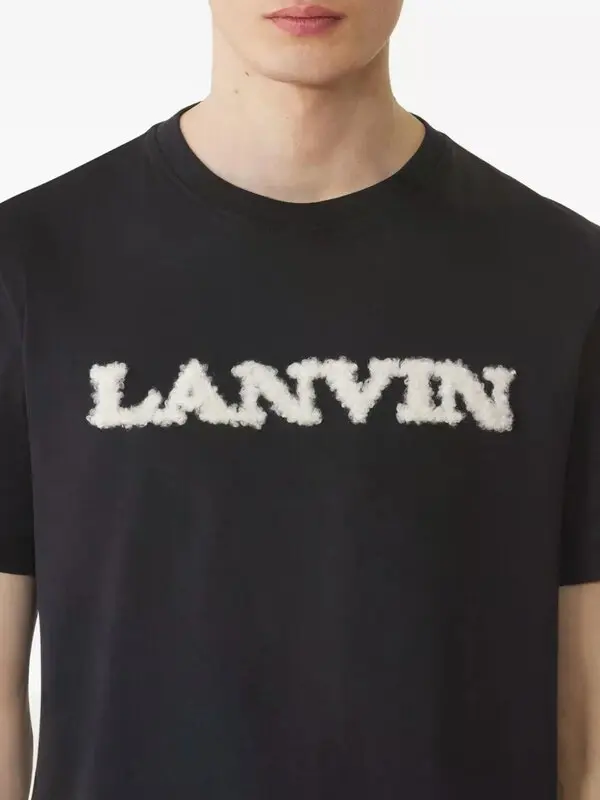 LANVIN Logo-embellished Cotton T-shirt