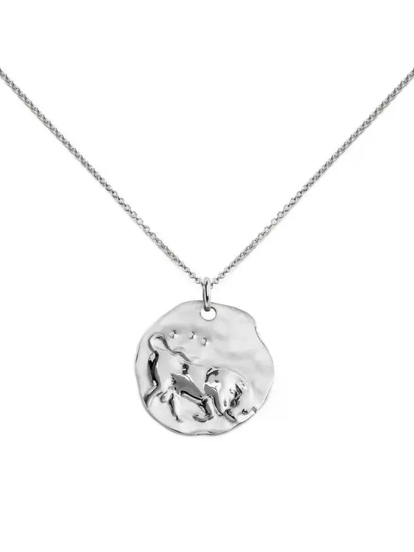 Monica Vinader Taurus Zodiac Pendant Necklace - Silver