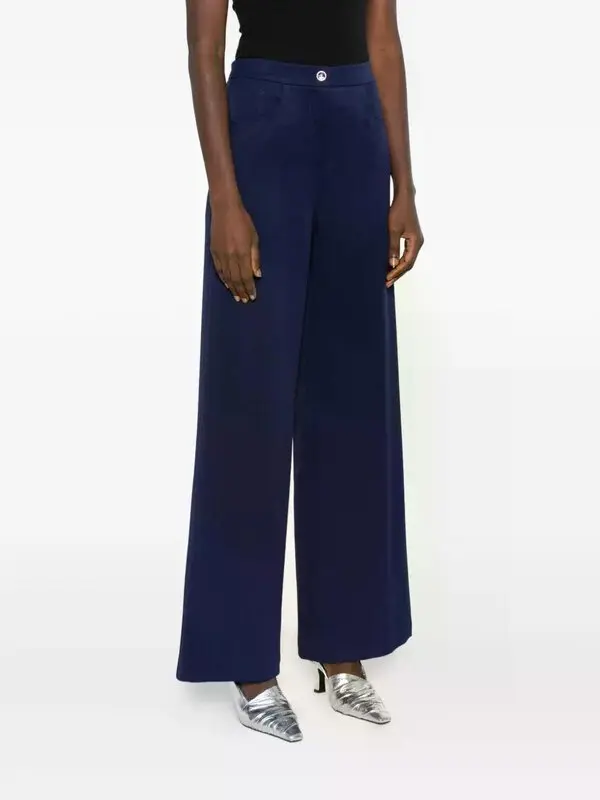 Patrizia Pepe Elasticated-waist Wide Leg Trousers